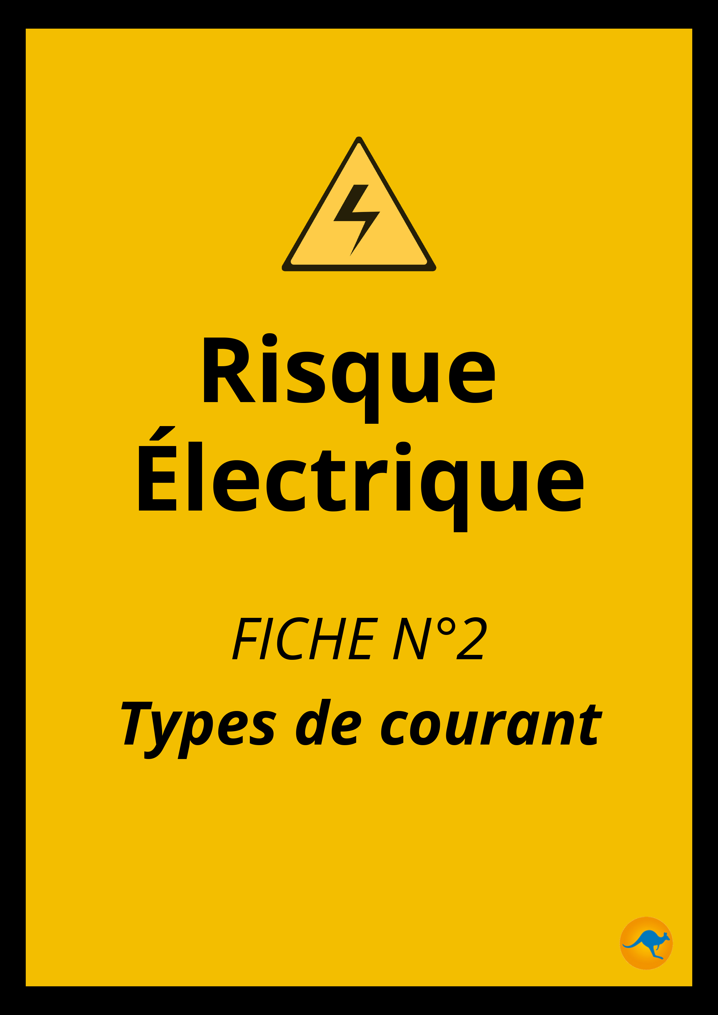 [Risque électrique] FICHE N°2 Types de courant